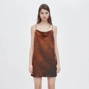 Zara | Dresses | Zara Leopard Print Ombre Slip Dress | Poshmark